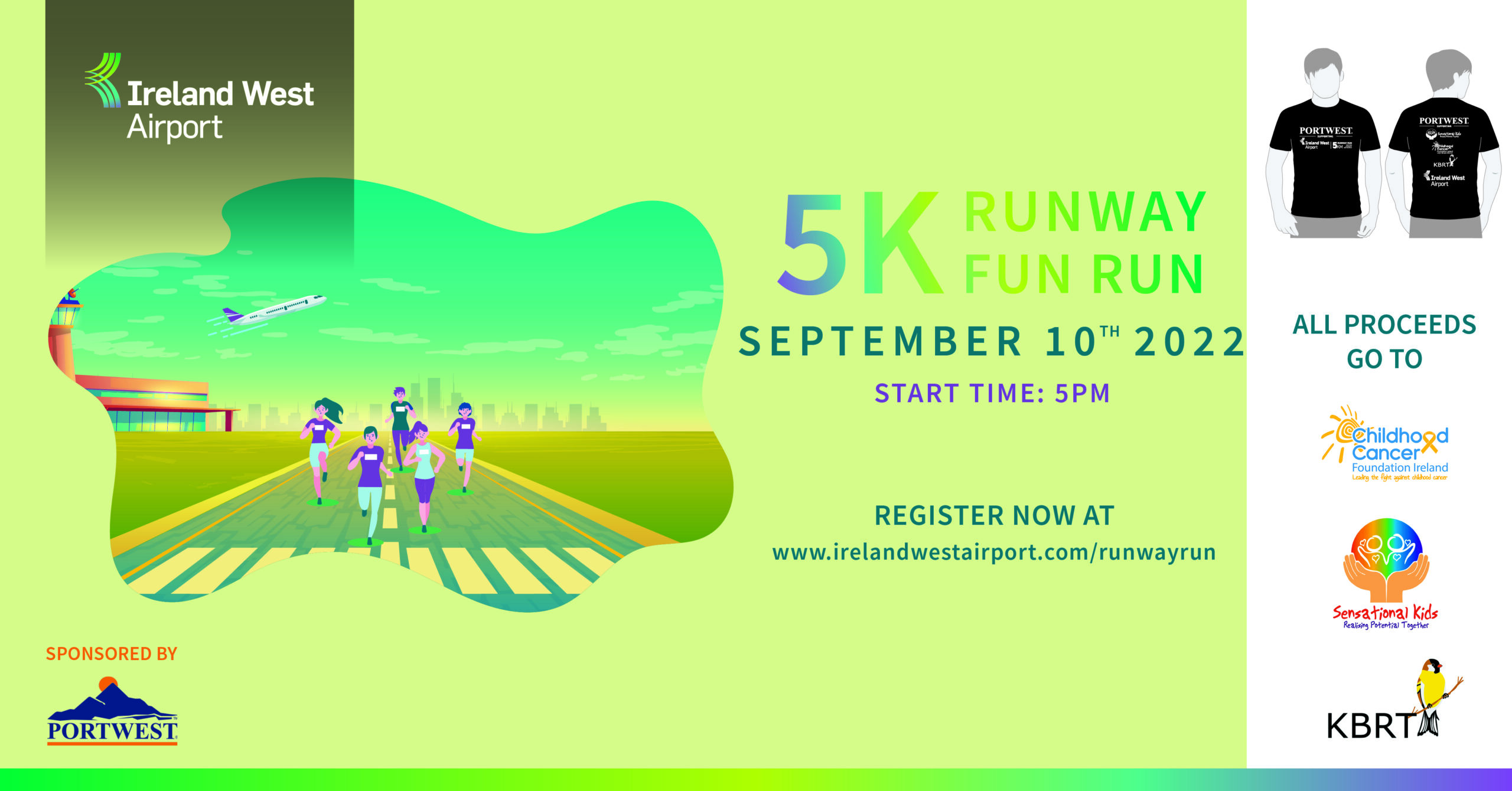 Portwest Runway Fun Run at Ireland West Airport - Childhood Cancer Ireland